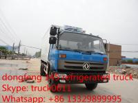 China 4*4 off road all wheels drive cold room truck, dongfeng 4 wheels driving refrigerated truck for pork and beet for sale for sale