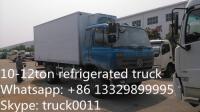 China 4*4 off road all wheels drive cold room truck, dongfeng 4 wheels driving refrigerated truck for pork and beet for sale for sale