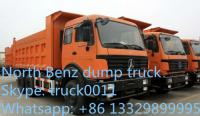 China hot sale North Benz Euro 3 290hp dump tipper truck for sale, best price North Benz 6*4 LHD 30tons dump tipper truck for sale