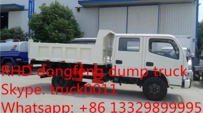 China best price Japan ISUZU brand twin cabs 3tons-5tons dump truck for sale, ISUZU brand LHD mini dump tipper truck pickup for sale