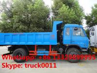 China Cummins 190hp dongfeng brand 10tons dump truck for sale, factory sale best price dongfeng 153 LHD 4*2 dump tipper truck for sale