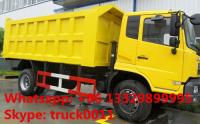 China hot sale best price 4*2 LHD 170hp/190hp dump truck, Euro 3 dongfeng tianjin dump tipper truck for stone and coals for sale