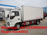 China CLW brand 3tons refrigeratated truck with meat hooks for sale, best price 3-5tons cold room truck for fresh meat/beef for sale