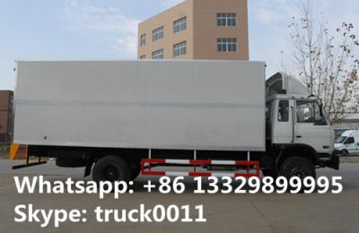 China 4x2 dongfeng 8 ton to 15 ton refrigerated van, hot sale best price Cummins 170hp dongfeng brand refrigerated truck for sale