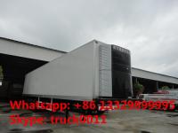 China 40 foot tri-axle mobile refrigerated cargo container trailer, best price factory sale 45tons freezer van semitrailer for sale