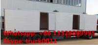 China 40 foot tri-axle mobile refrigerated cargo container trailer, best price factory sale 45tons freezer van semitrailer for sale