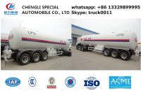 China ASME standard 57.1m3 CH2 propene gas tank trailer, 24.5ton propylene CH2 semitrailer propylene tank trailer for sale for sale