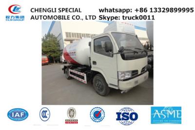 China factory sale CLW brand 5500L propane gas dispensing truck for refillin home gas cylinders, CLW brand mini lpg gas tank for sale