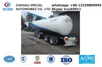 China CLW brand ASME standard LPG tank trailer 40500~59520L for sale, factory sale best price ASME LPG gas tanker trailer for sale