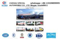 China CLW brand ASME standard LPG tank trailer 40500~59520L for sale, factory sale best price ASME LPG gas tanker trailer for sale