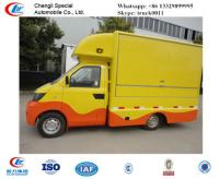China hot sale China brand 1.5ton mobile food truck, factory sale mobile snack vehicle,best price mini food van truck for sale