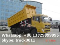 China factory direct sale dongfeng dalishen 6*4 30ton dump truck for sale, 10 wheels sand transporting dump truck for sale for sale