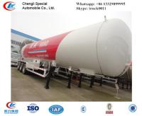 China factory sale ASMEstandard lpg gas propane tanker trailer for export, 25metric tons bulk propane gas tank semitrailer for sale
