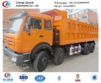 China North Benz 50ton 380hp dump truck for sale, hot sale North Benz heavy duty 8*4 LHD 40tons dump tipper truck for sale