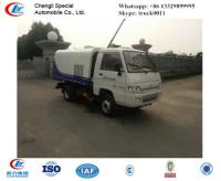 China HOT SALE smallest forland 4*2 LHD/RHD diesel airport sweeper truck, factory sale forland mini road cleaning vehicle for sale