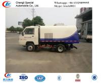 China HOT SALE smallest forland 4*2 LHD/RHD diesel airport sweeper truck, factory sale forland mini road cleaning vehicle for sale