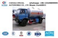 China dongfeng brad 10,000L lpg gas delivery truck for sale, Dongfeng 190hp cooking gas transporting tank vehicle for sale for sale
