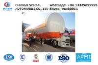 China CLW brand double BPW axles 40.5cubic road transported lpg gas tank for sale, 17tons lpg gas tank trailer for sale for sale
