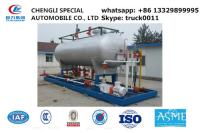 China 50cubic meters propane gas skid-mounted filling station for sale, best price clw brand 50m3 mobile skid lpg gas plant for sale