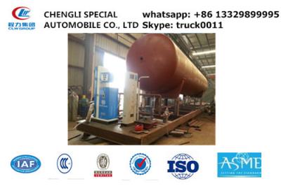 China 50cubic meters propane gas skid-mounted filling station for sale, best price clw brand 50m3 mobile skid lpg gas plant for sale