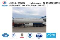 China ASME lpg gas trailer with sun-shield for sale, factory direct sale cheapest propane gas trailer with sunshield cover for sale