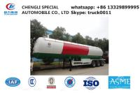 China ASME lpg gas trailer with sun-shield for sale, factory direct sale cheapest propane gas trailer with sunshield cover for sale