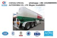 China ASME lpg gas trailer with sun-shield for sale, factory direct sale cheapest propane gas trailer with sunshield cover for sale
