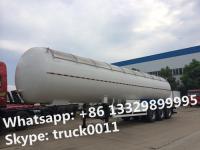 China ASME lpg gas trailer with sun-shield for sale, factory direct sale cheapest propane gas trailer with sunshield cover for sale