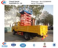 China DongFeng 4*2 LHD/RHD lifting high altitude operation truck for sale, best price hydraulic manlift aerial platform truck for sale