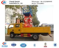 China DongFeng 4*2 LHD/RHD lifting high altitude operation truck for sale, best price hydraulic manlift aerial platform truck for sale