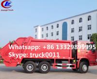 China factory sale best price SINO TRUK HOWO 6*4 garbage compactor truck for sale, HOWO 16cbm compacted garbage truck for sale for sale
