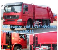 China factory sale best price SINO TRUK HOWO 6*4 garbage compactor truck for sale, HOWO 16cbm compacted garbage truck for sale for sale