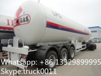 China LPG propane ammonia Isobutane Propane Propylene truck trailer, China hot sale propane gas tranported tank trailer for sale