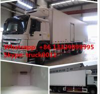 China SINO TRUK HOWO 25tons refrigerated truck with THERMO King refeer for sale, best price HOWO 336hp cold room truck for sal for sale