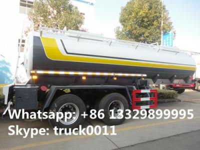 China 2 axles 25ton chemical liquid tank trailer for sale, hot sale best price Hydrochloric acid Transported semitrailer for sale