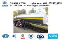 China 2 axles 25ton chemical liquid tank trailer for sale, hot sale best price Hydrochloric acid Transported semitrailer for sale
