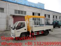 China factory sale best price dongfeng  4*2 LHD mini truck with crane, Dongfeng 2.5tons cargo truck mounted on crane for sale for sale