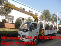 China factory sale best price dongfeng  4*2 LHD mini truck with crane, Dongfeng 2.5tons cargo truck mounted on crane for sale for sale