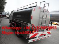 China forland 5,000L milk tank truck for sale, hot sale stainless steel liquid food tank truck for sale