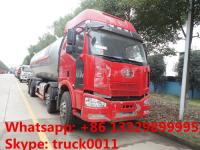 China FAW brand 8*4 LHD lpg gas delivery truck for sale, hot sale best price 15tons bulk lpg gas propane storage tank truck for sale