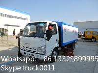 China high quality Japan brand 4*2 LHD street sweeper truck for sale, factory sale best price ISUZU road cleaning vehicle for sale
