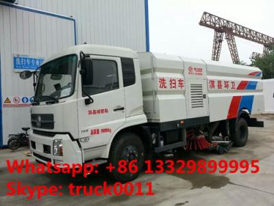 China dongfeng 4*2 road sweeper truck for sale, dongfeng 180hp street sweeping  vehicle for sale