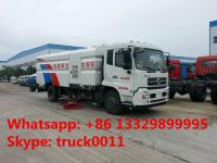 China dongfeng 4*2 road sweeper truck for sale, dongfeng 180hp street sweeping  vehicle for sale