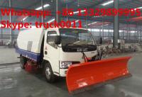 China factory sale best price CLW brand road sweeper truck with snow shovel, hot sale road sweeper truck with snow removal for sale