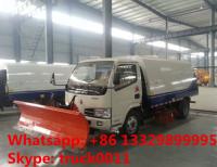 China factory sale best price CLW brand road sweeper truck with snow shovel, hot sale road sweeper truck with snow removal for sale