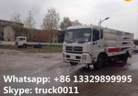 China dongfeng 4*2 street high pressure cleaning sweeper truck, hot sale best price highpressure washing truck on road sweeper for sale