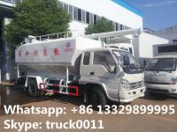 China forland RHD mini bulk lickstock and poultry feed transported truck for sale, best price 4tons animal feed pellet truck for sale