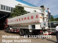 China 40cbm animal bulk feed tank truck for sale,CLW brand 20tons-25ton dongfeng farm-oriented feed delivery truck for sale for sale