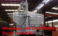 China hot sale dongfeng brand LHD 190hp hydraulic system discharging lickstock fish feed delivery truck, feed delivery truck for sale