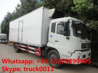 China dongfeng tianjin 4*2 LHD15ton cold room truck for sale, best price 190hp diesel 15tons refrigerated van truck for sale for sale